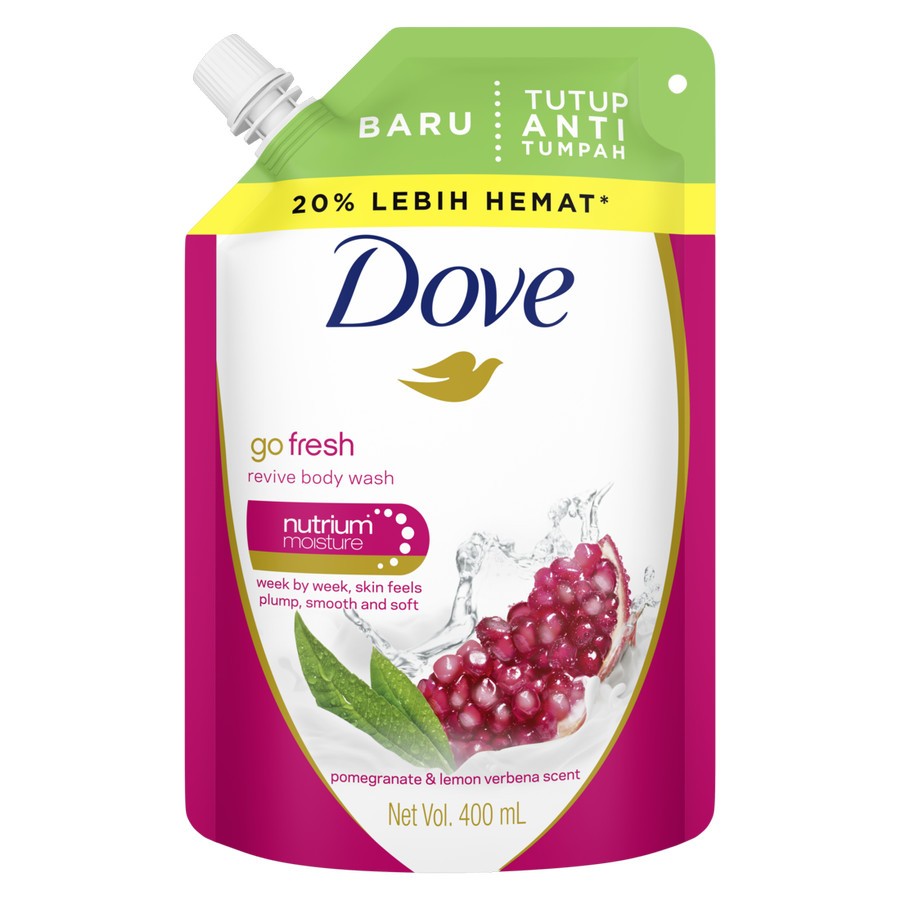 Jual DOVE Sabun Cair Go Fresh Revive Body Wash Nutrium Moisture 400 ml ...