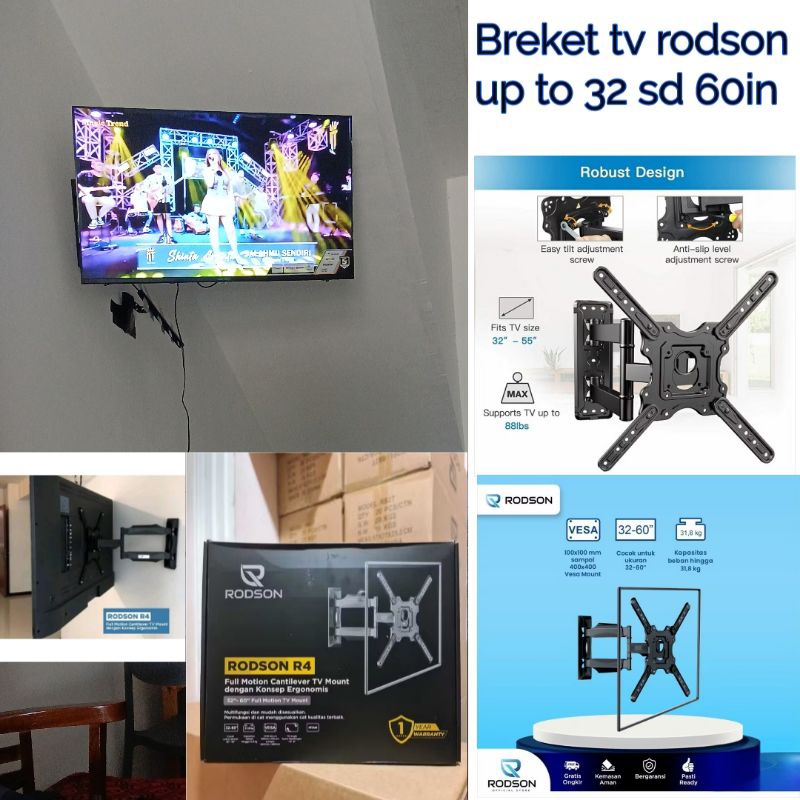 Jual BREKET RODSON R4 32 SD 60 IN | Shopee Indonesia