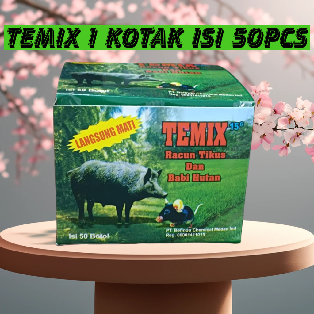 Jual 1 KOTAK TEMIX TEMIK RACUN TIKUS DAN BABI PEMBASMI HAMA TIKUS DAN ...