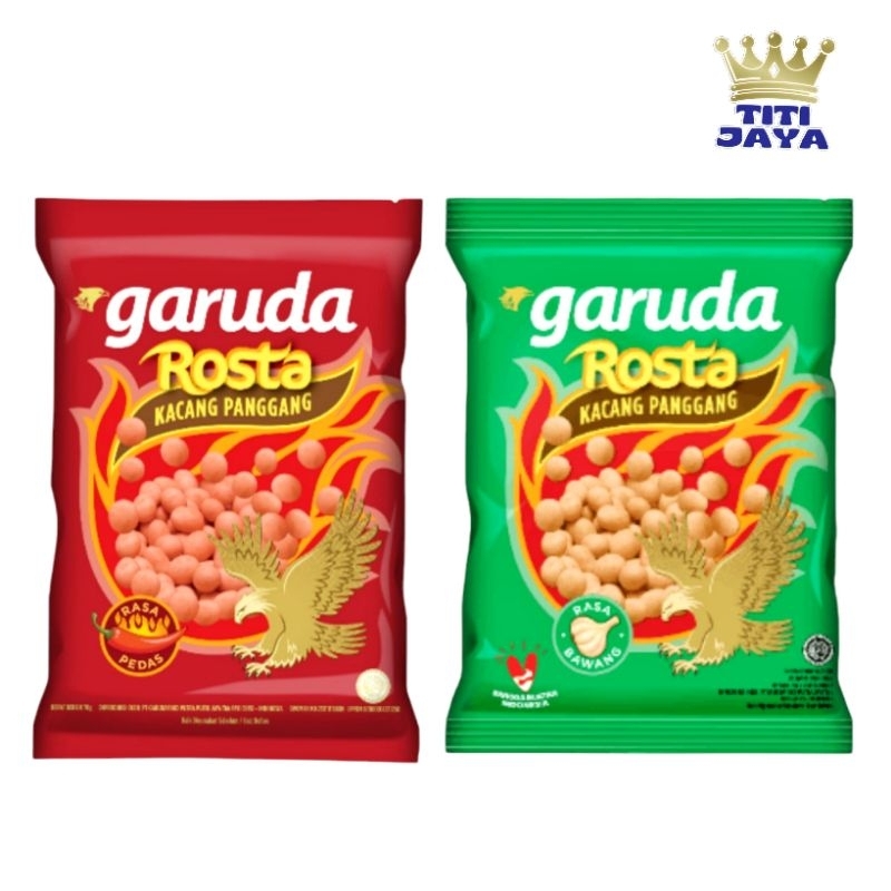 Jual KACANG PANGGANG GARUDA ROSTA RENCENG ISI 10 RASA BAWANG SACHET ...