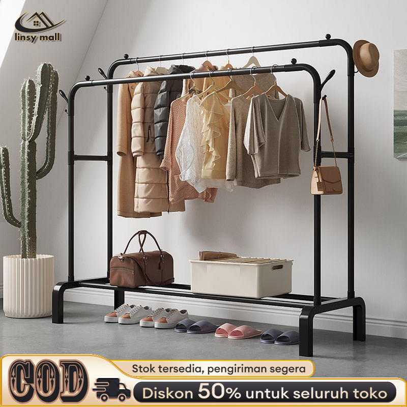 Jual Rak Gantungan Baju Hanger Gantungan Baju Besi Gantungan Baju ...