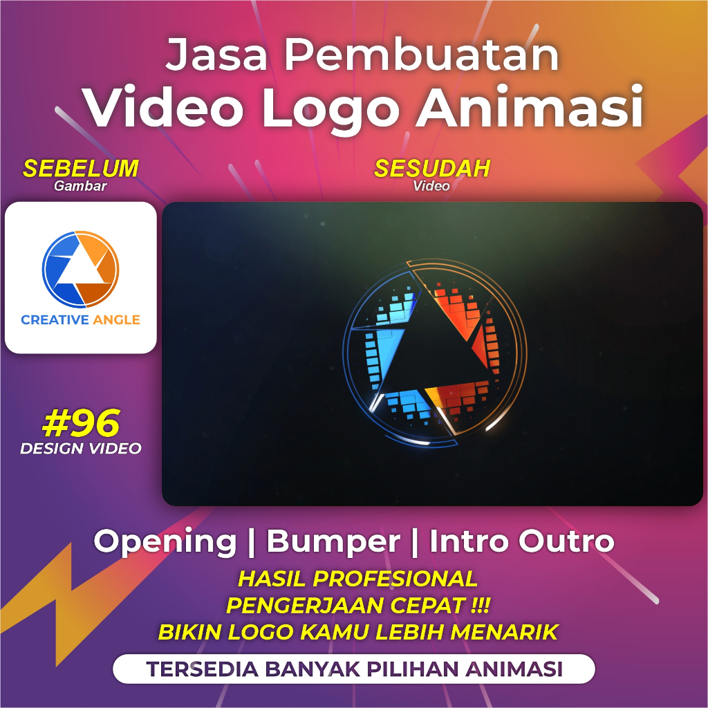 Jual Jasa Bikin Video Animasi Opening Intro Outro Logo 1 HARI jadi ...