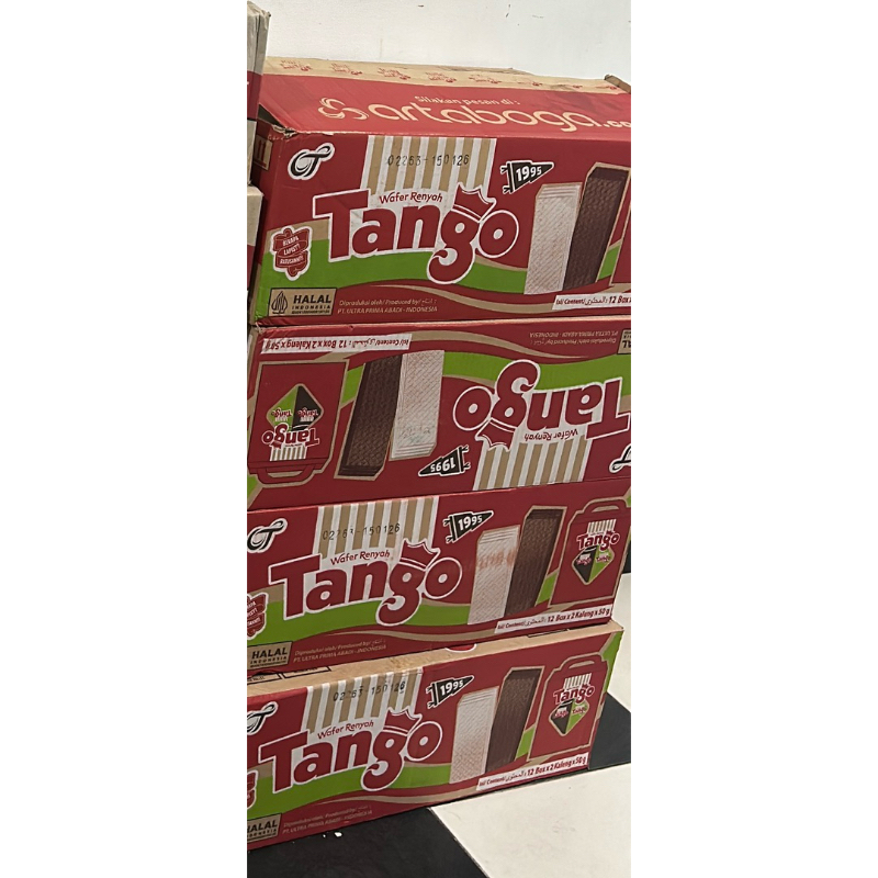 Jual Tango Wafer Renyah Box Paket 1 karton Isi 12 x 2 Kaleng | Shopee ...