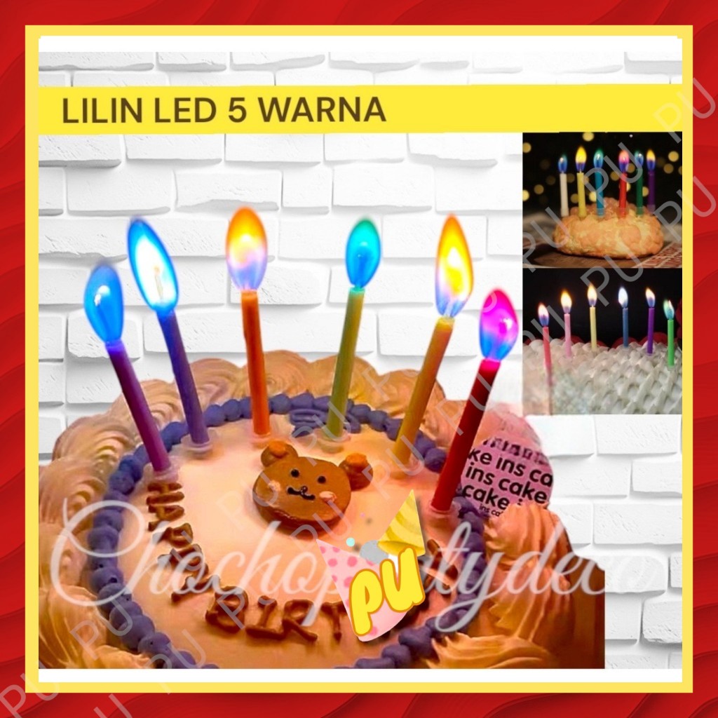 Jual LILIN LED 5 WARNA / Lilin Api Warna Colored Flame | Shopee Indonesia