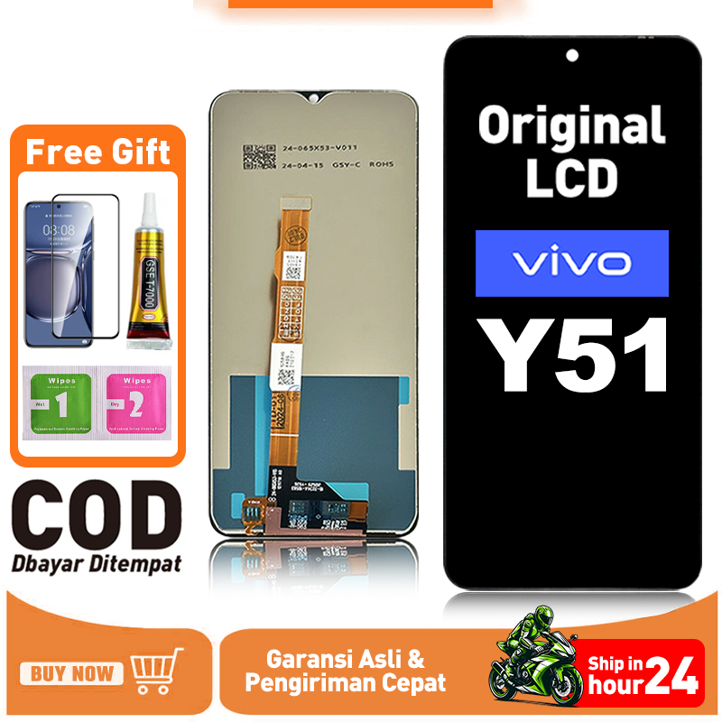 Jual LCD VIVO Y51 TOUCHSCREEN Fullset Asli Crown Murah Ori Compatible ...