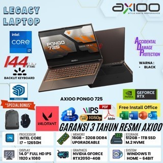 Jual Laptop Gaming Axioo Pongo 725 Intel i7 12650H Ram 64GB 1TB Ssd RTX ...