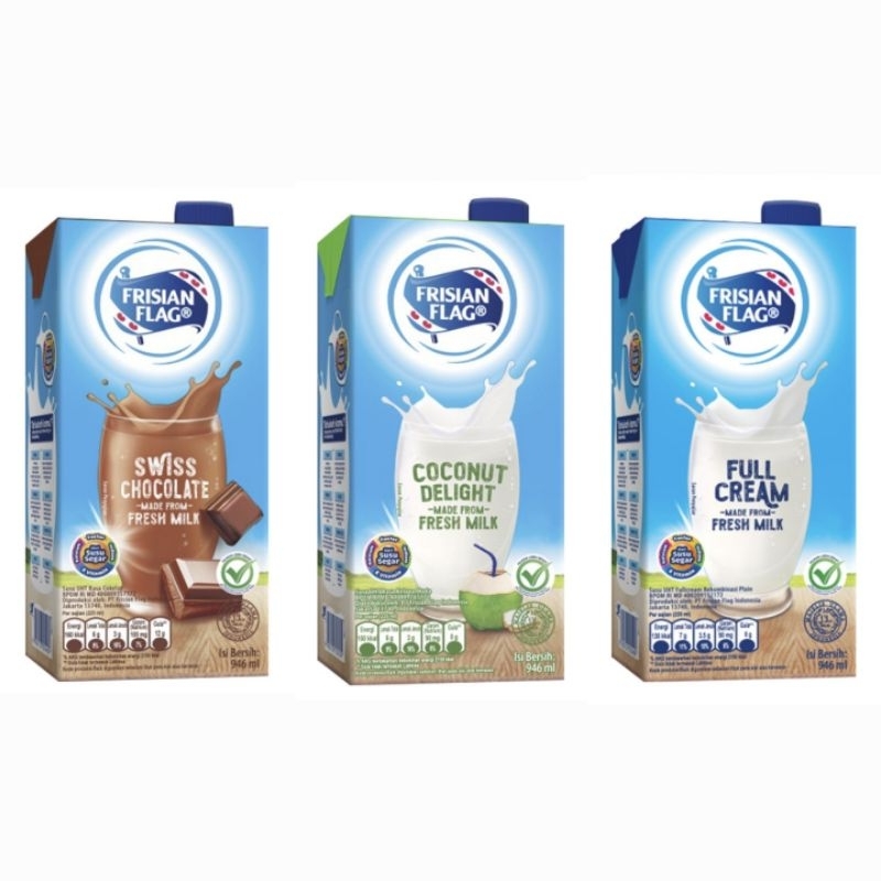 Jual Frisian Flag Purefarm Susu Cair Instan UHT Kotak 946 ml | Shopee Indonesia