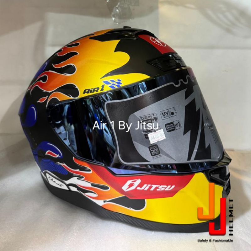 Jual Helm Jitsu Air 1 Corak (Fullface) (Air 1 By Jitsu) | Shopee Indonesia