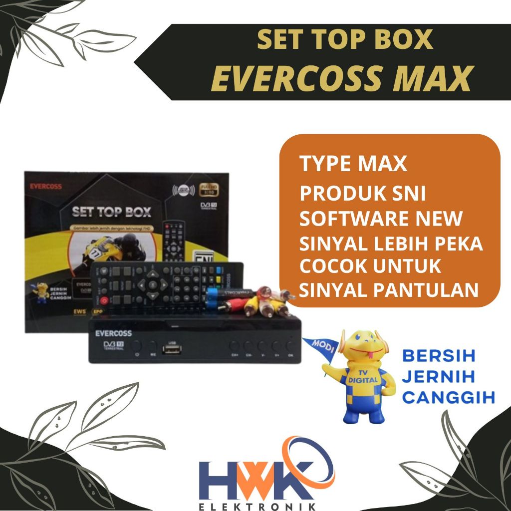 Jual STB DIGITAL SET TOP BOX EVERCOSS SERI MAX SINYAL PEKA COCOK UNTUK ...