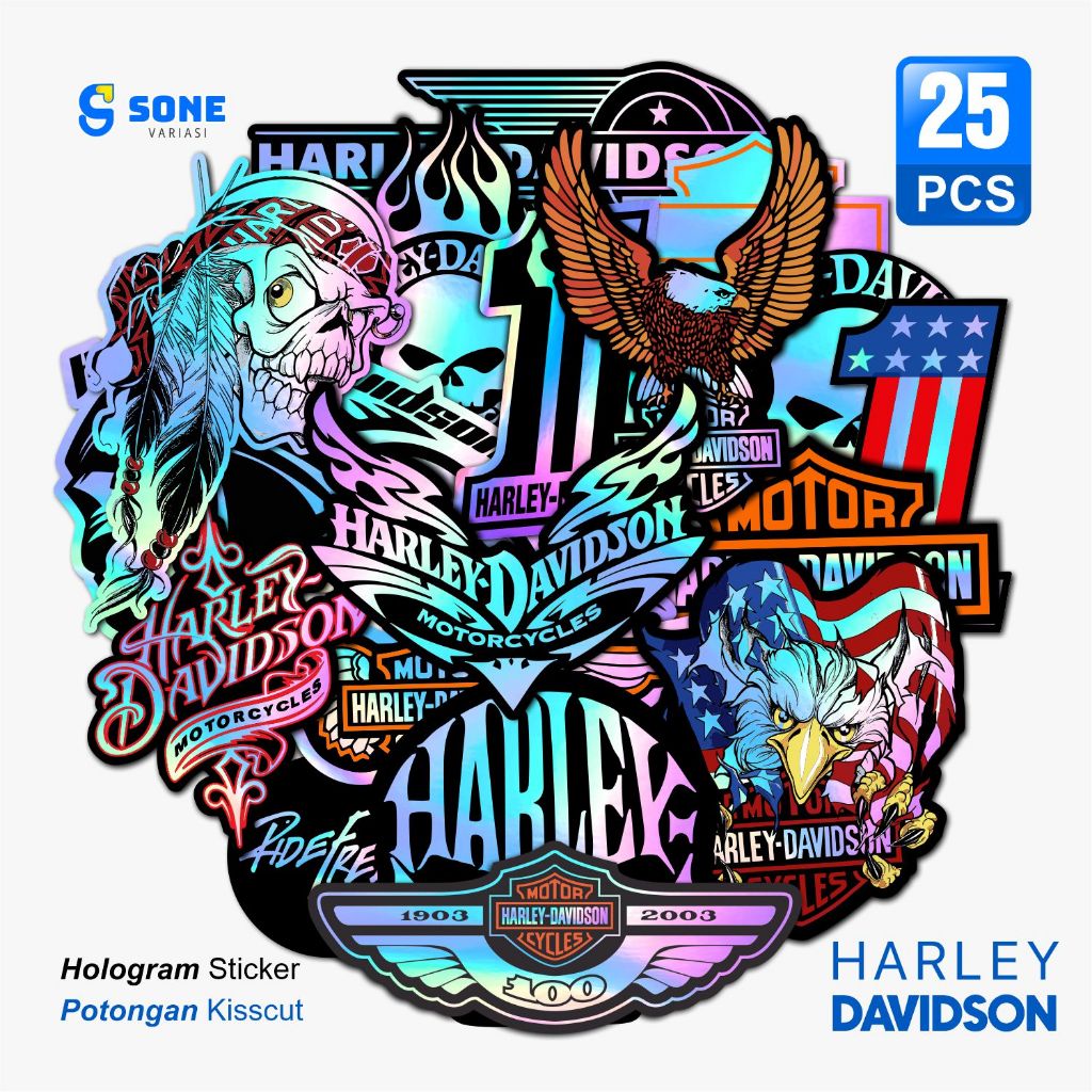 Jual Sticker Hologram Harley Davidson / Sticker Motor Harley ...