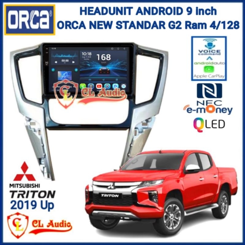Jual Head Unit Android Orca New Standar 9 Inch Mitsubishi Strada Triton ...