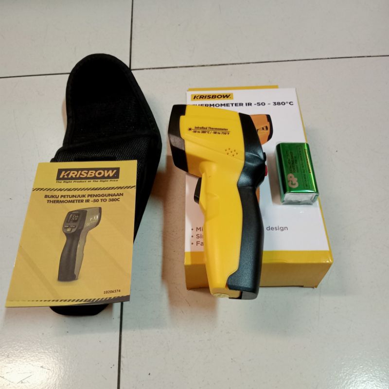 Jual Krisbow - THERMOMETER IR -50 -380°C QREM 45 Original | Shopee ...