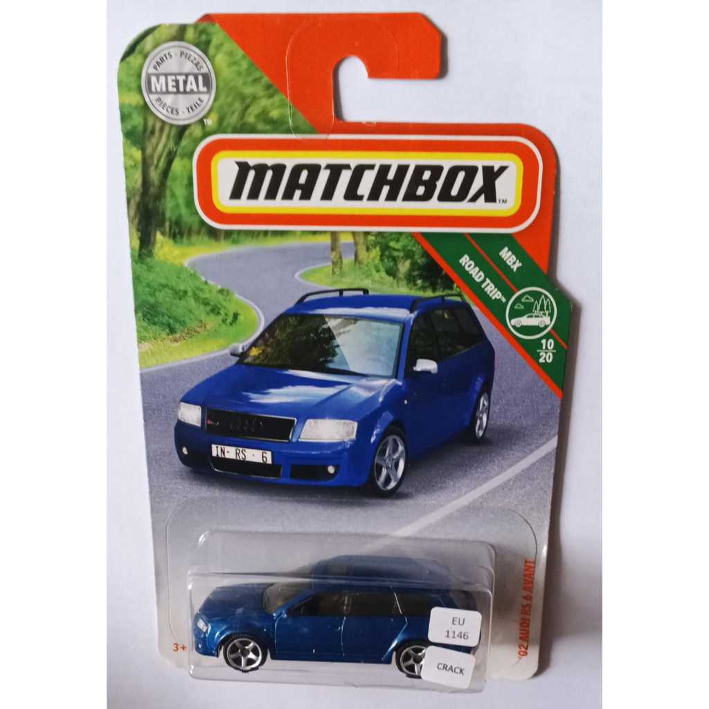 Jual Matchbox - 02 Audi RS 6 Avant Blue MBX Road Trip Broken Blister ...