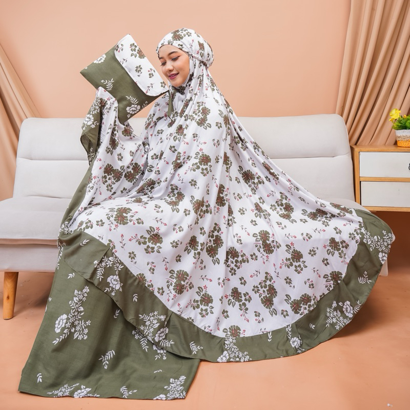 Jual MUKENA RAYON DEWASA JUMBO RAMPEL | Shopee Indonesia