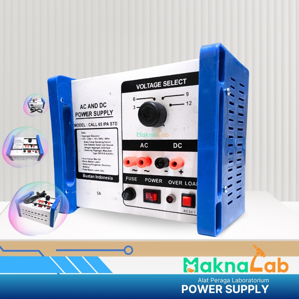 Jual MAKNALAB Power Supply AC DC Call 65 IPA Std l Catu Daya Penghasil ...