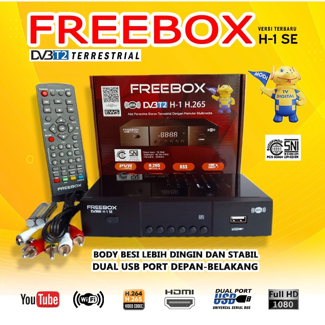Jual STB FREEBOX H1-SE, SET TOP BOX CHIPSET SUNPLUS VERSI TERBARU BODY ...