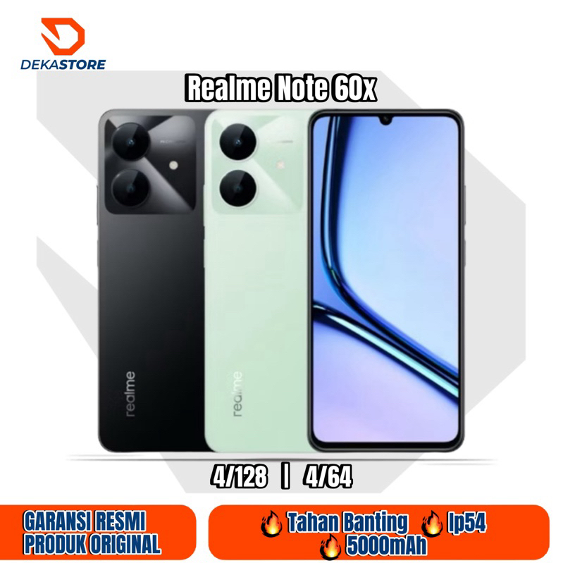 Jual Realme Note 60 6/128 GB | Note 60x 4/128 GB Garansi Resmi | Shopee ...