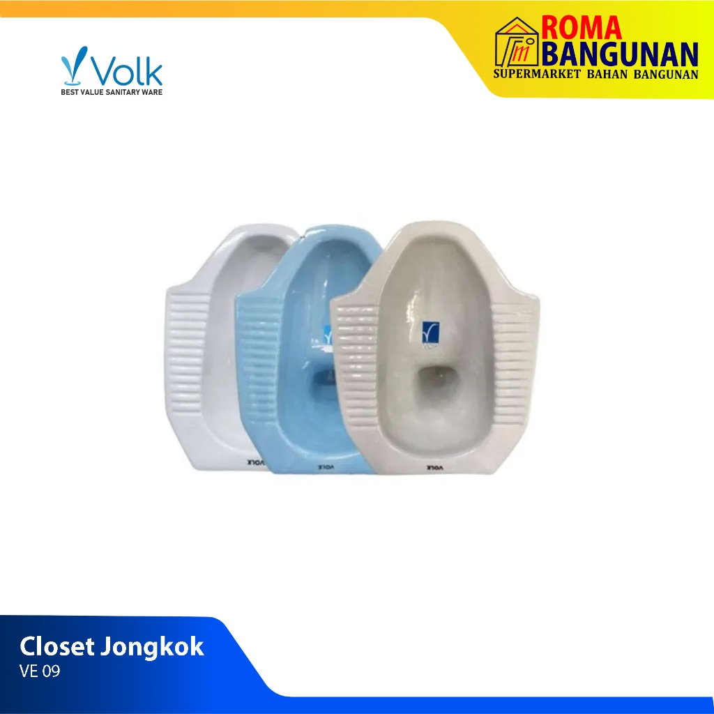 Jual Volk Closet / kloset Jongkok Ve09 Putih | Shopee Indonesia