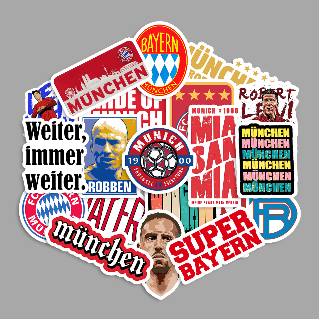 Jual STICKER PACK - FC BAYERN MUNCHEN | STICKER KOPER STICKER TUMBLER ...