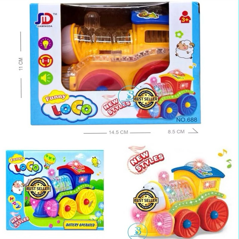 Jual Mainan Kereta Lampu dan Musik | Kereta Api Tarik + lampu | Shopee ...