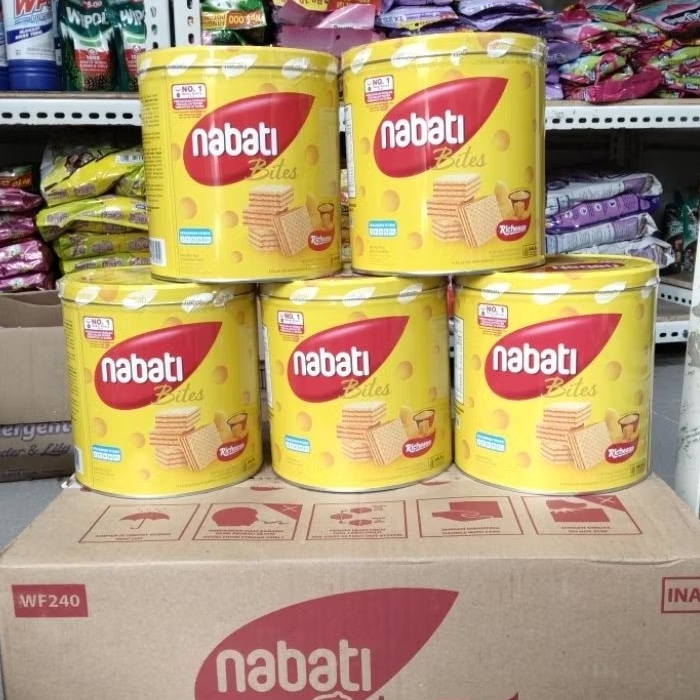 Jual Wafer nabati kaleng 240g/Wafer/Nabati wafer bites | Shopee Indonesia