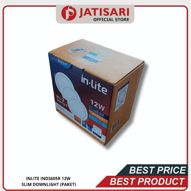 Jual Downlight 12 watt putih / Lampu Slim Downlight Putih / Slim ...