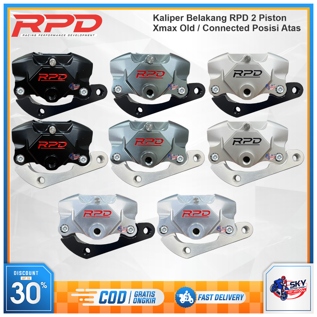 Jual Kaliper Belakang RPD Xmax Old / Connected 2 Piston Posisi Atas ...