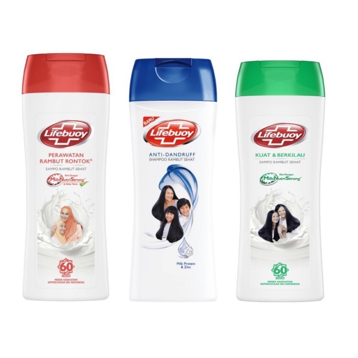 Jual Lifebuoy shampoo Biru , Merah , & Hijau Botol 170 ml | Shopee ...