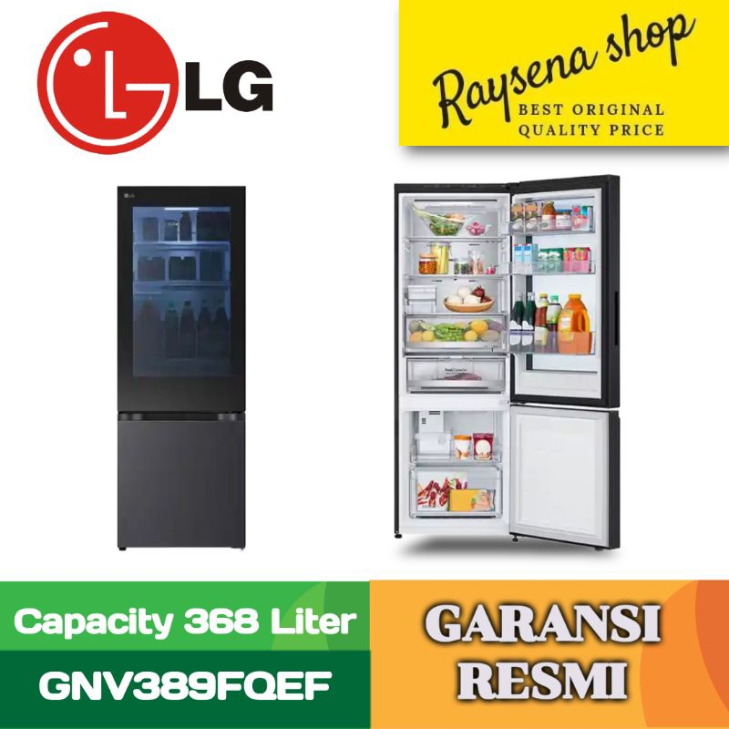 Jual LG KULKAS 2 PINTU BESAR 2 DOOR BIG REFRIGERATOR GNV389FQEF ...