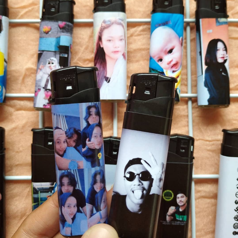 Jual Korek Api Custom FOTO Varian Warna Setiker Sticker Foto Logo Nama ...