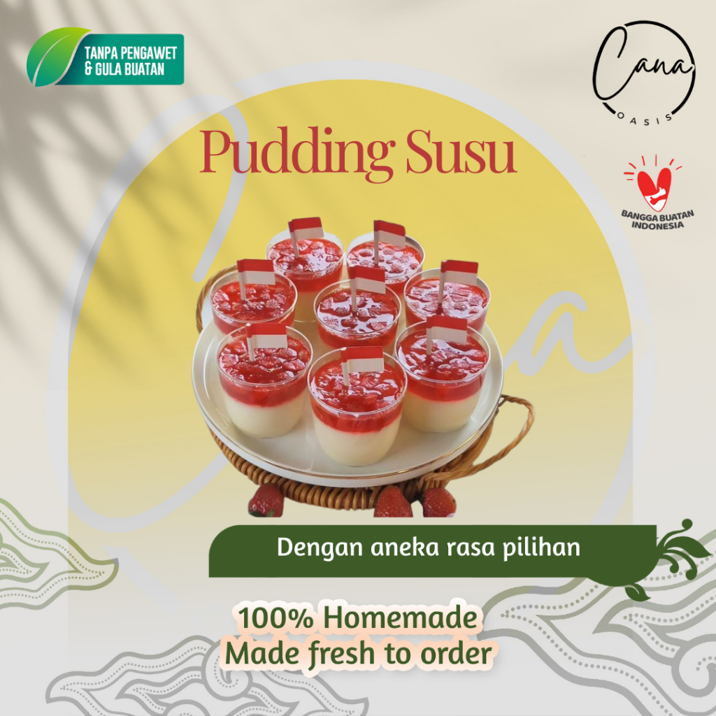 Jual CANA PUDDING SUSU BUAH JAJAN PASAR KUEH KUE PASAR SNACK FOOD SNACK ...