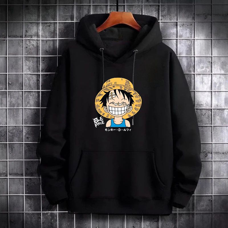 Jual Sweater Hoodie One Piece Luffy Jaket Hoodie Anime One Piece Pria ...