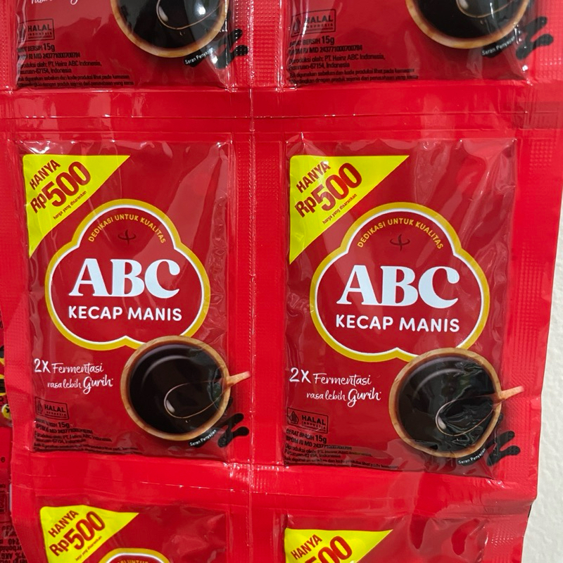 Jual ABC kecap manis saset 15gr renceng | Shopee Indonesia