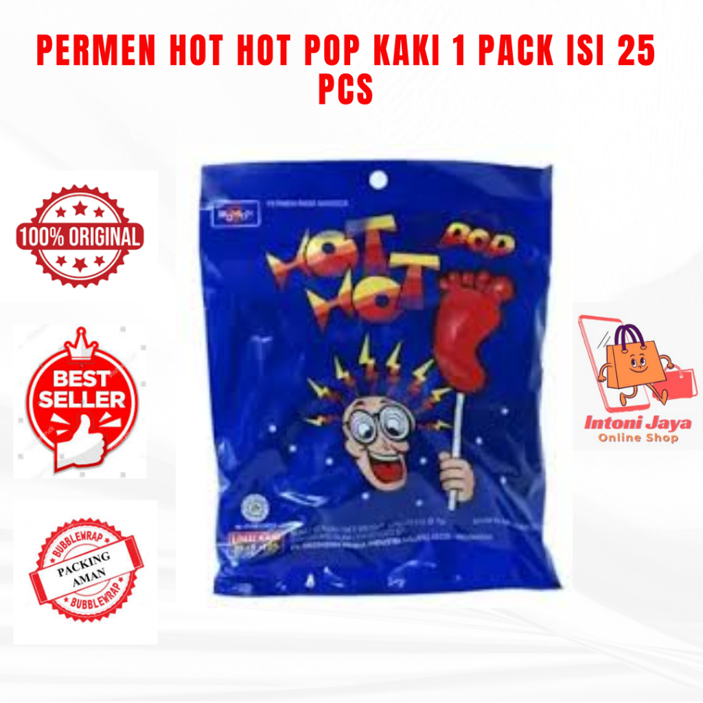 Jual Permen Hot Hot Pop Kaki 1 Pack Isi 25 Pcs | Shopee Indonesia