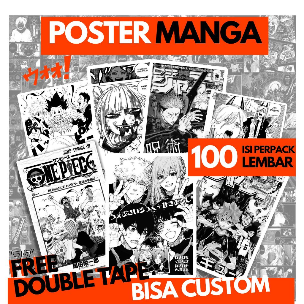 Jual YMS3 - 100 POSTER MANGA ANIME PANEL WALLPAPER POSTER ANIME WALL ...