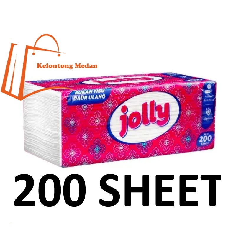 Jual [4 Pcs] Tisu tissue jolly 200 sheets tisu facial serbaguna tisu ...