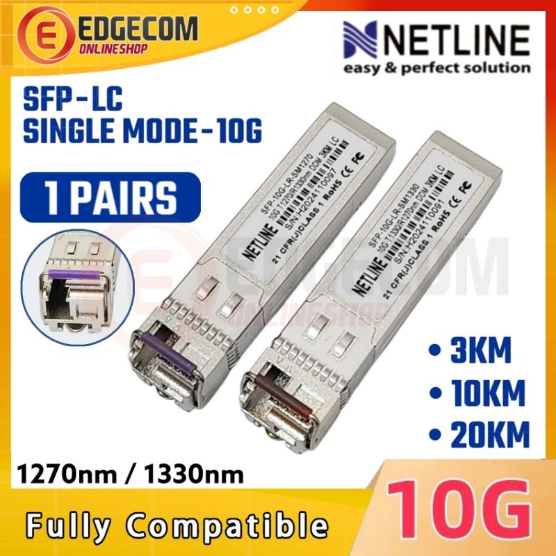Jual SPF+ Network Transceiver Fiber Optic LC Single Mode SFP - LR ...