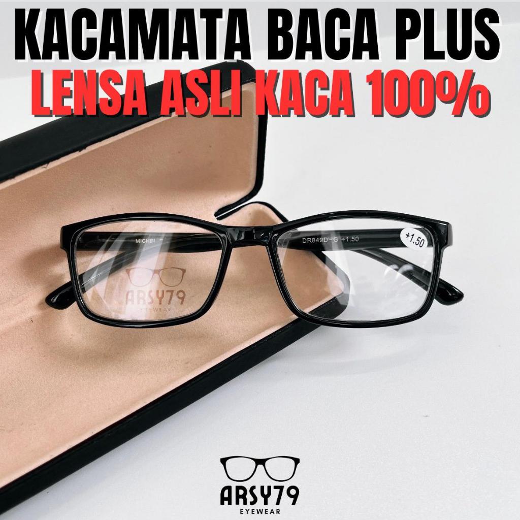 Jual Kacamata Baca Plus Lensa Asli Kaca 100% Lensa Kaca Anti Gores ...
