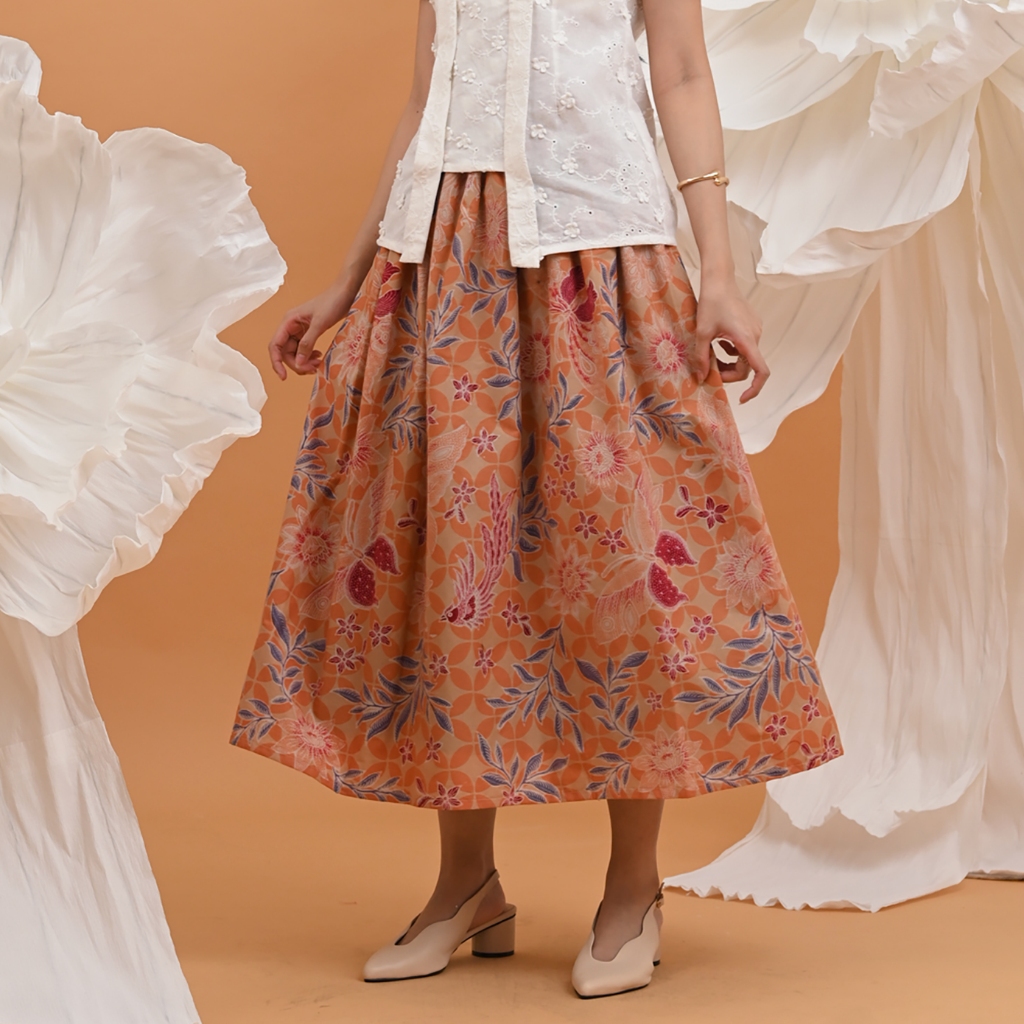Jual NONA RARA - Encim Skirt Ginger P0469, Rok kasual batik wanita ...