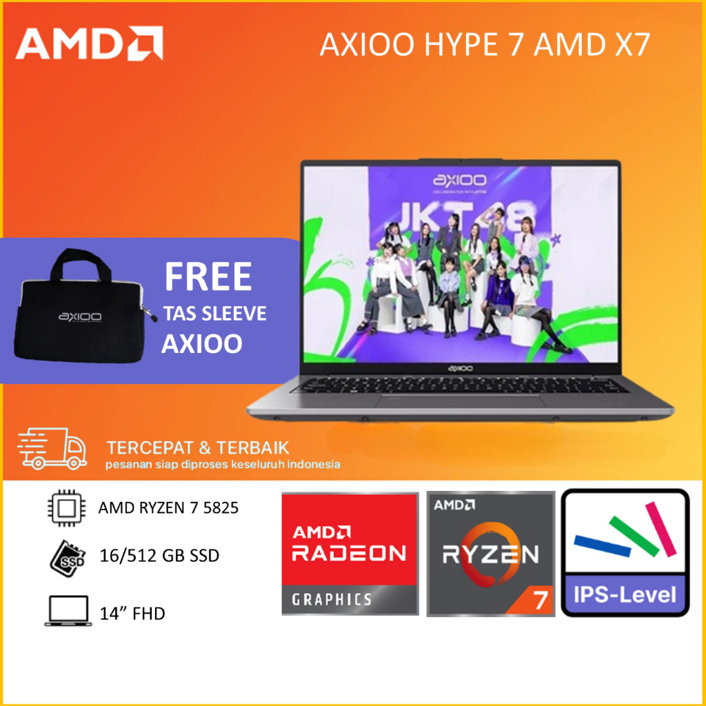 Jual AXIOO HYPE 7 RYZEN 7 5825 8GB 512GB W11PRO/DOS 14.0FHD GRY ...