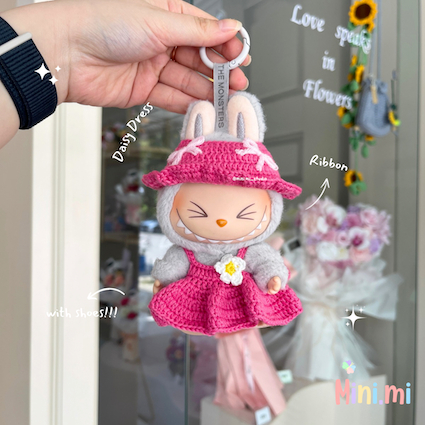 Jual BAJU LABUBU DAISY DRESS | Labubu shirt | Labubu Costume v1 v2 ...