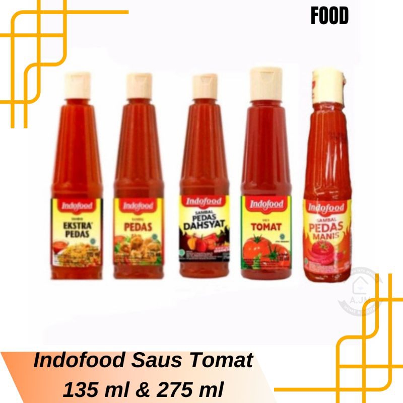 Jual Indofood Saus Tomat Botol 135 ml 275 ml | Shopee Indonesia