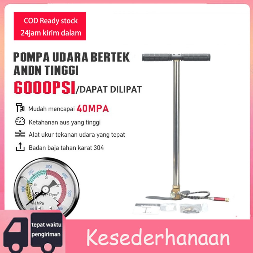 Jual Pompa PCP 4 Tahap Pengukur Tekanan Stainless Steel Murah 6000 PSI ...