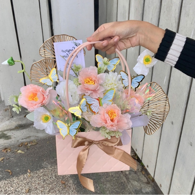 Jual (REAL PICT) Bouquet / buket bunga artificial / bunga jinjing palsu ...