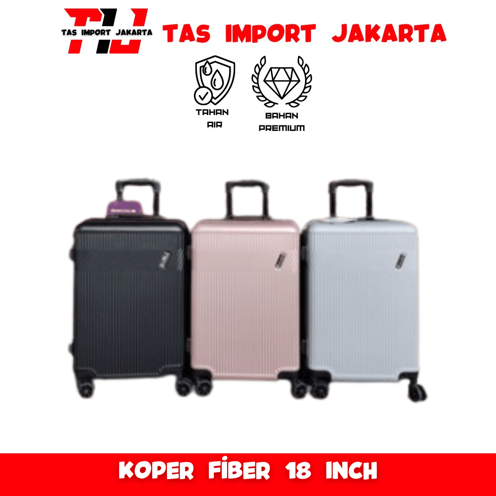 Jual Koper Fiber 18 Inch Polo Empire Hardcase ORI - kabin size | Shopee ...