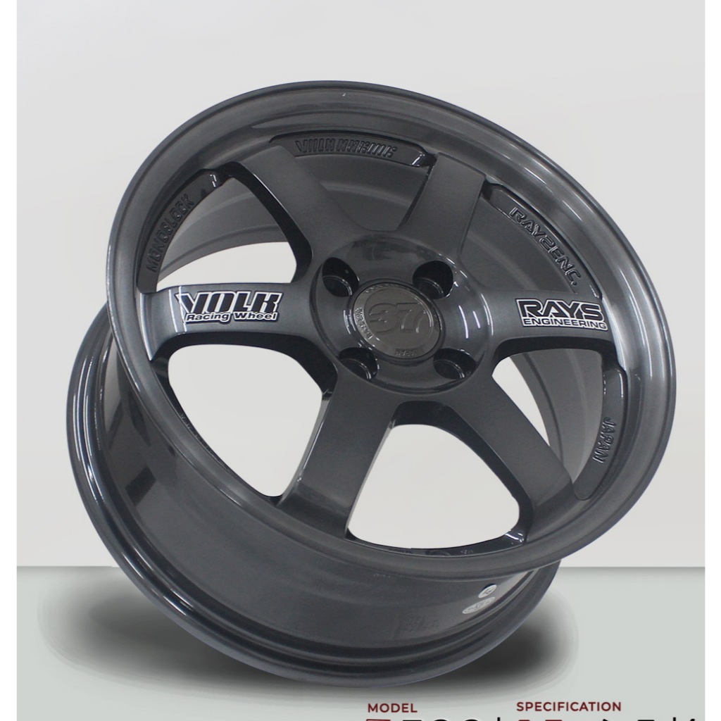 Jual Velg Racing Rays TE37 15x6.5 4H 100 et 42 Ring 15 R15 Lebar 6,5 ...