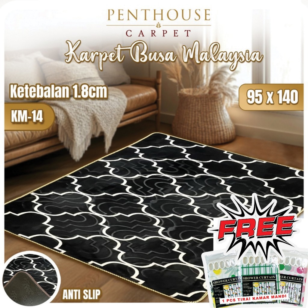 Jual PENTHOUSE Karpet Busa Malaysia 95 x 140cm TEBAL 14MM | Halus ...