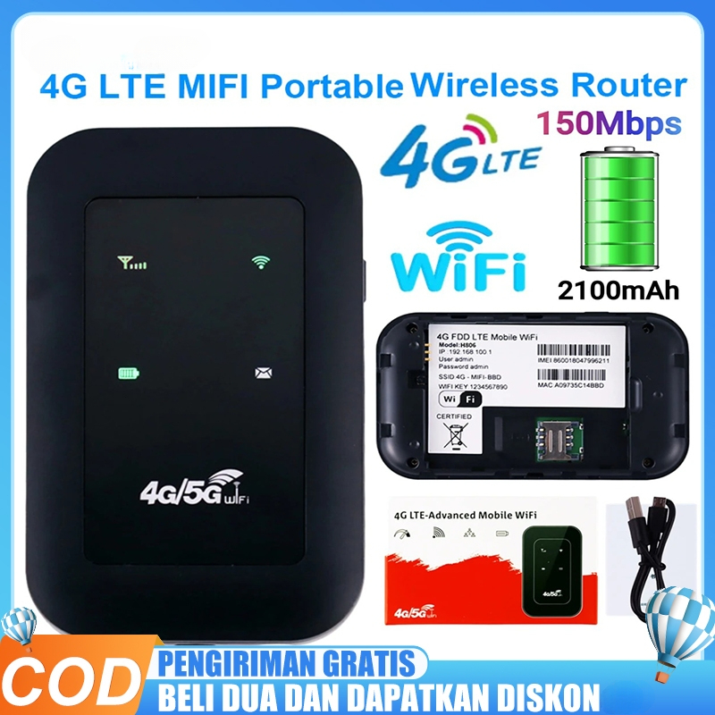 Jual MIFI MODEM WIFI 4G/5G Unlock All Operator SIM card 150Mbps with ...