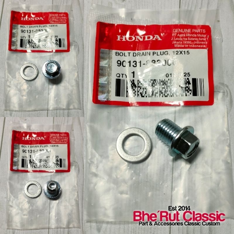 Jual Baut Oli Mesin Bolt Drain Plug Honda Vario Beat Genio Spacy Scoopy ...