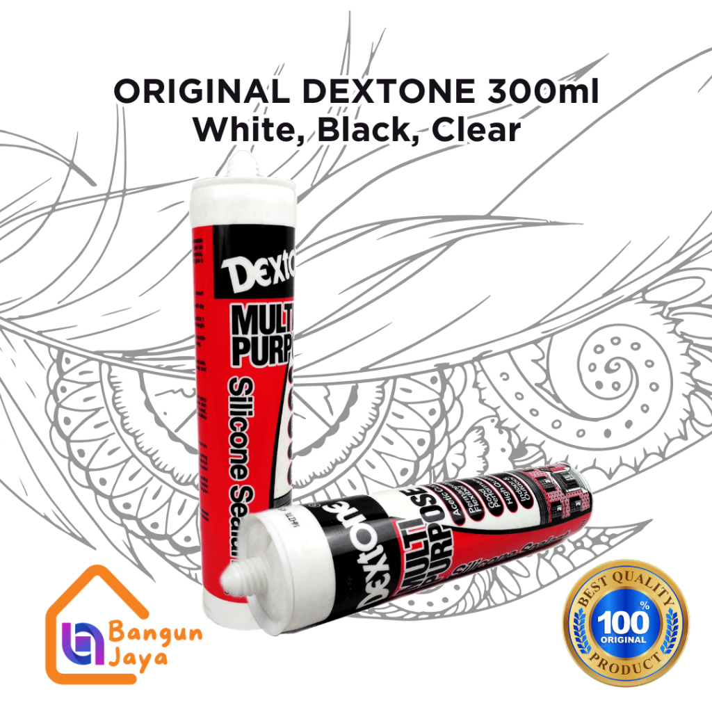 Jual DEXTONE Silicone Glass Sealant Lem Botol Silicone Sealant Lem Kaca ...